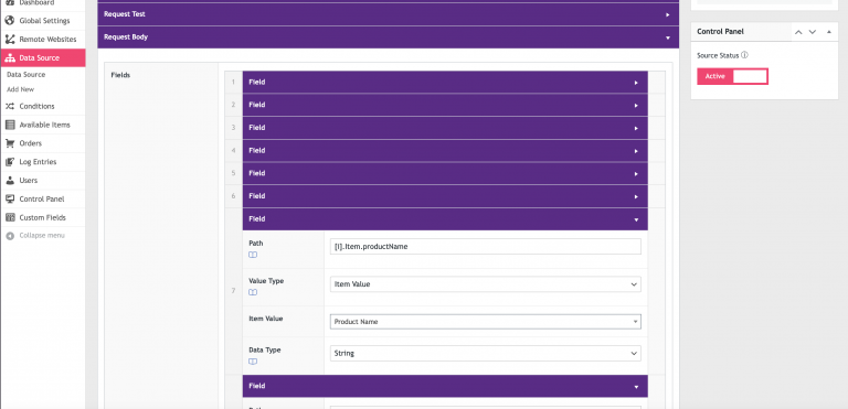Order Mapping - Path - WP Data Sync